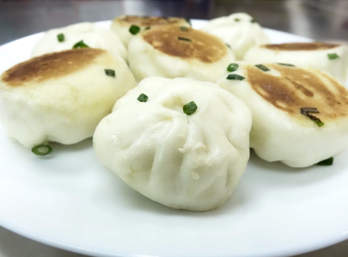 Traditional Chinese Steamed Bun with Pork Fillings and Homemade ...